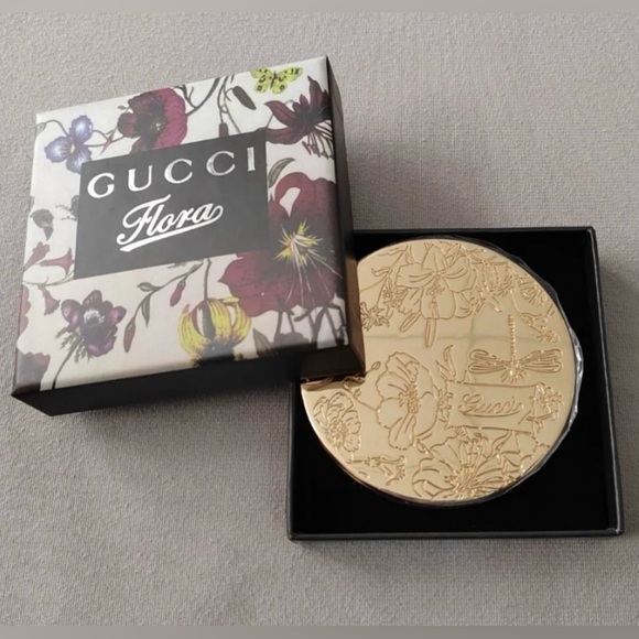 Gucci | Accessories | New Flora Gucci Compact Mirror Gold | Poshmark